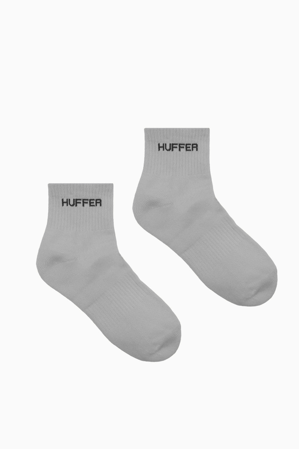 ANKLE RIB SOCK GREY MARLE – Huffer