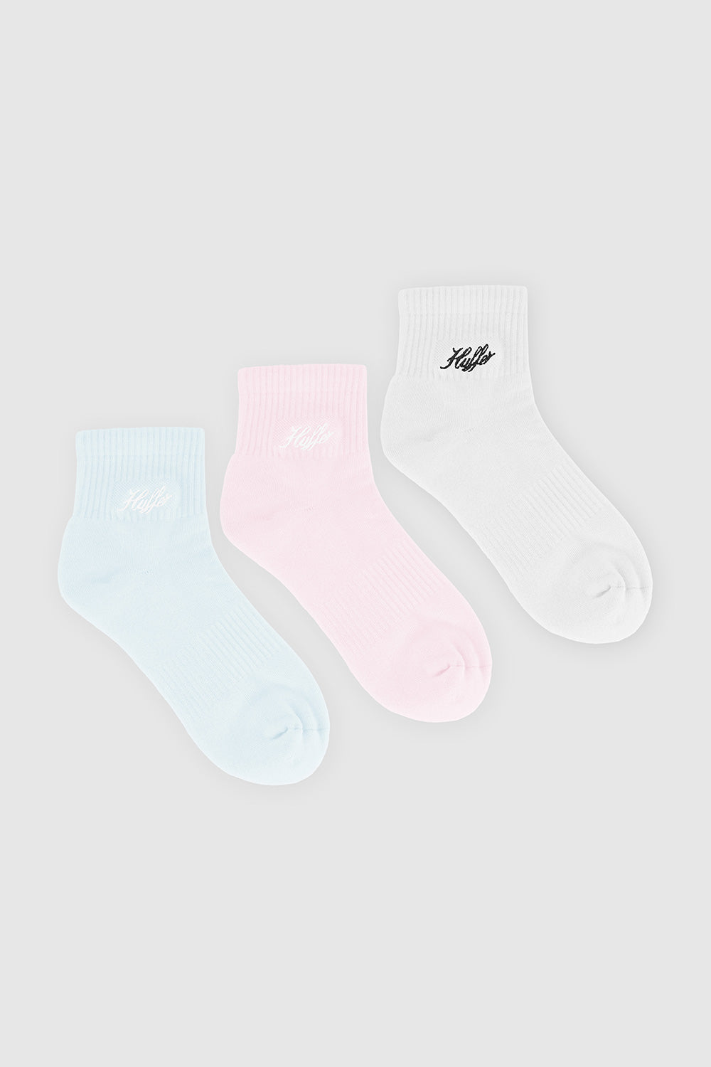 ANKLE RIB SOCK/RALLY 3 PACK MULTI – Huffer