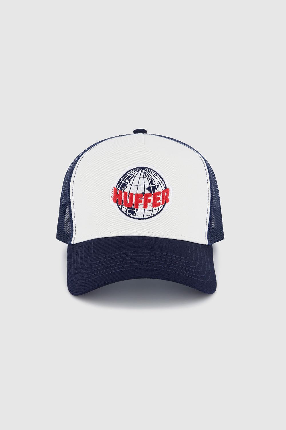 TRUCKER CAP/AIR HUFFER CHALK/NAVY – Huffer