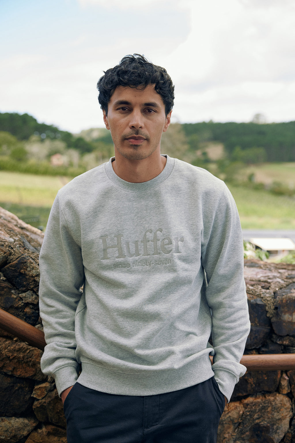 CLASSIC CREW / BASIS GREY MARLE – Huffer