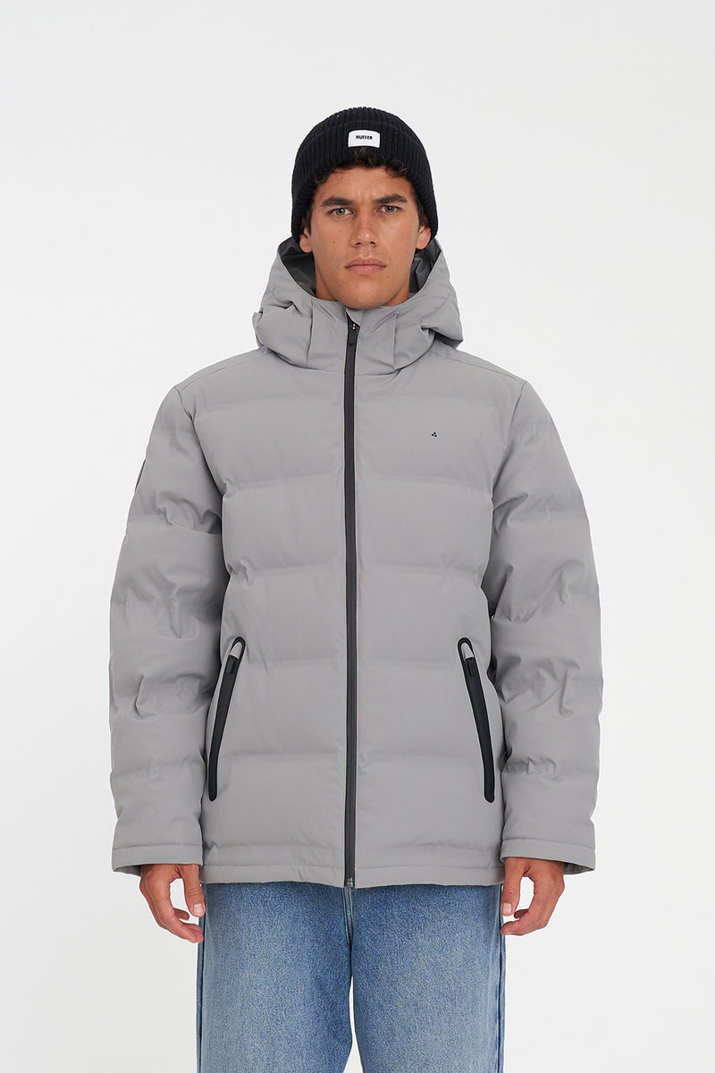 MENS INFINITYTECH SUPERDOWN JACKET GREY – Huffer