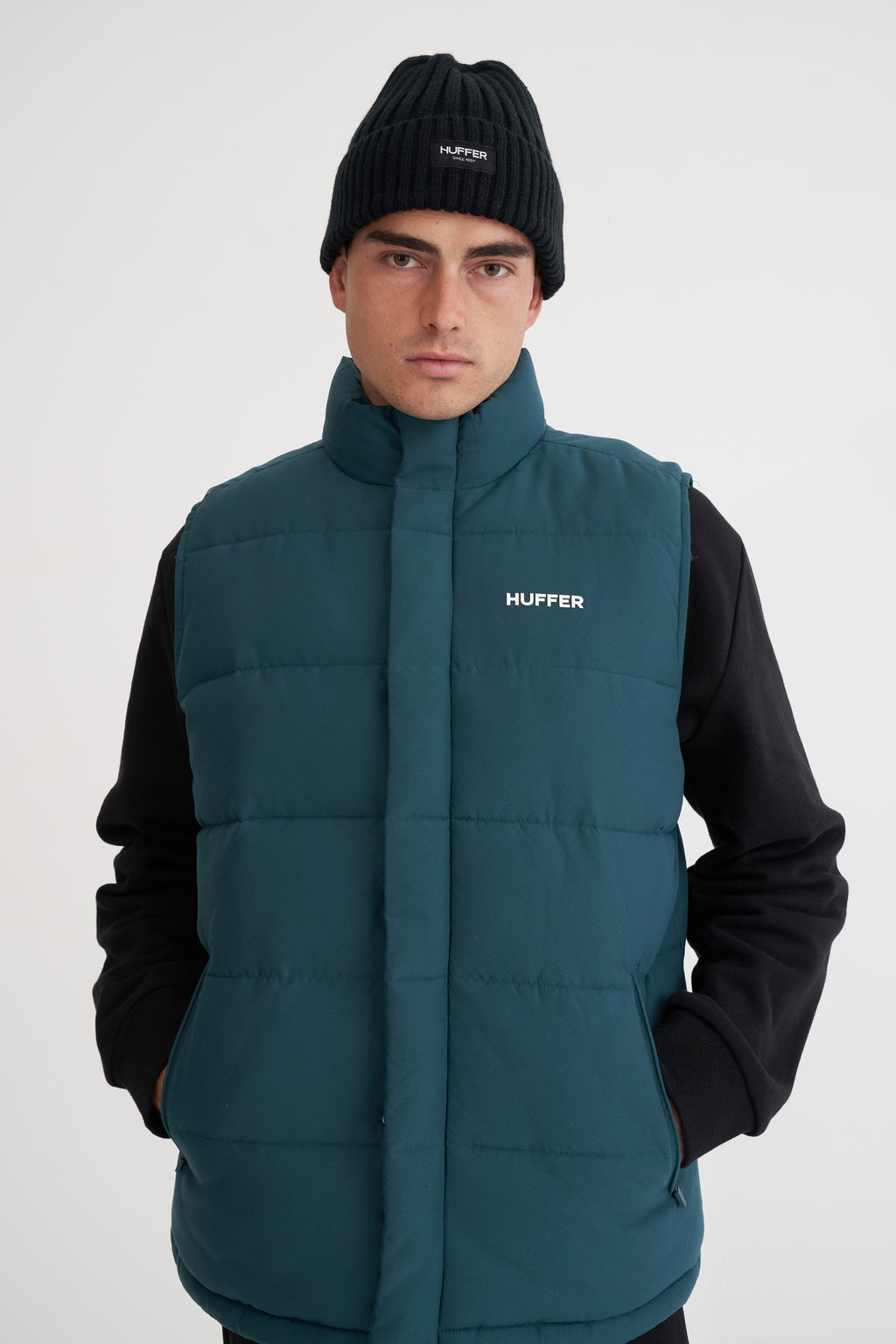 MENS HUFFER PUFFER VEST EMERALD – Huffer