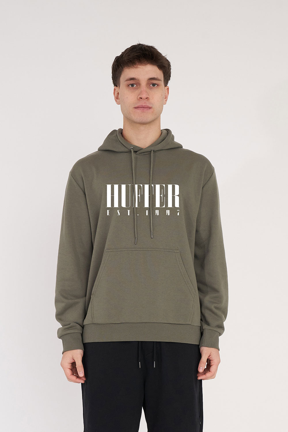 MENS TRUE HOOD/HIGHWATER KHAKI – Huffer