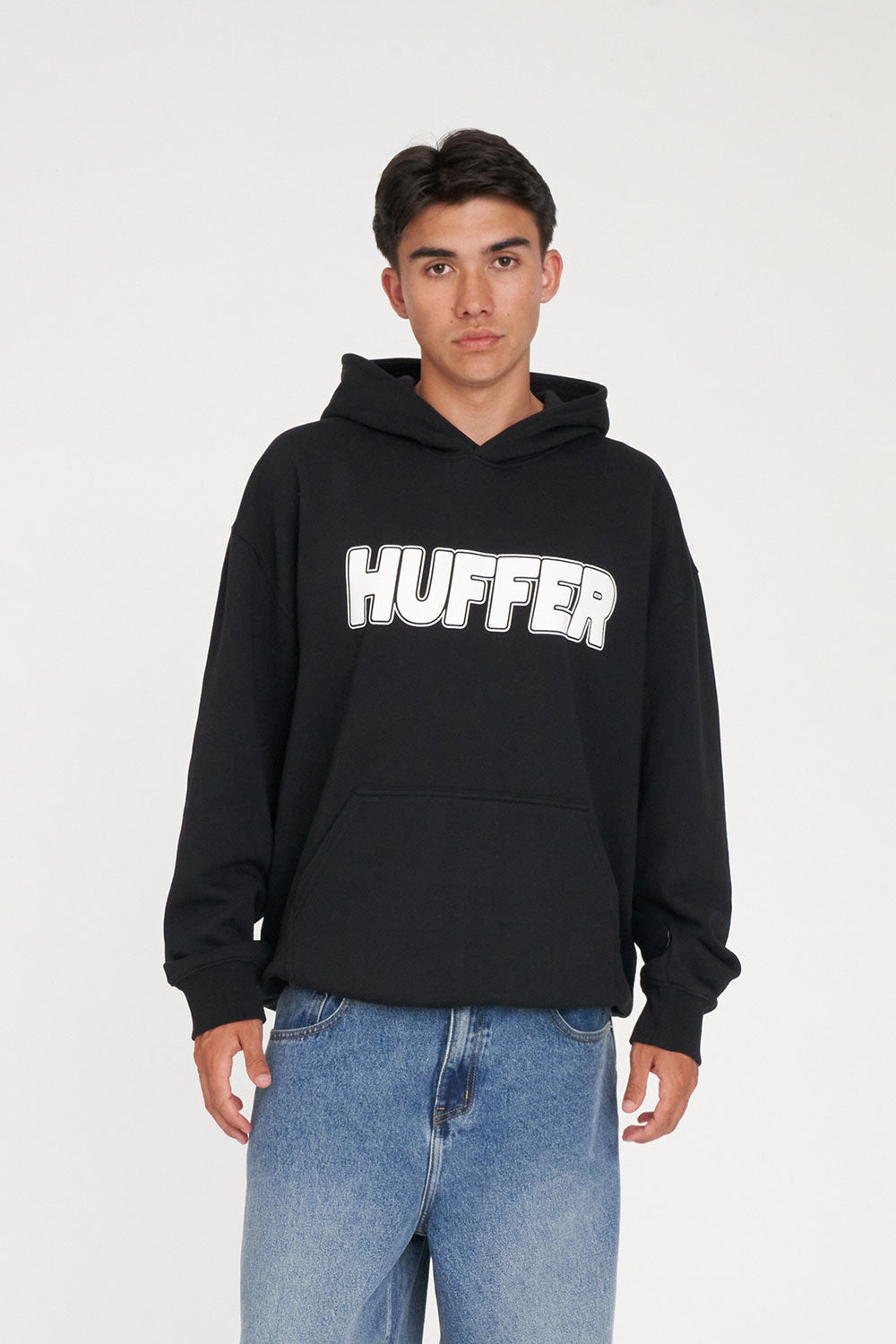 MENS WEEKEND HOOD/BRICKS BLACK – Huffer