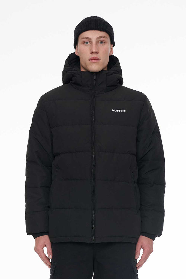 MENS HUFFER PUFFER JKT BLACK – Huffer