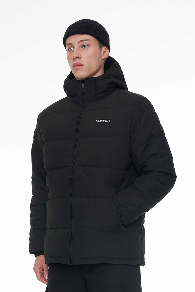 MENS HUFFER PUFFER JKT BLACK – Huffer