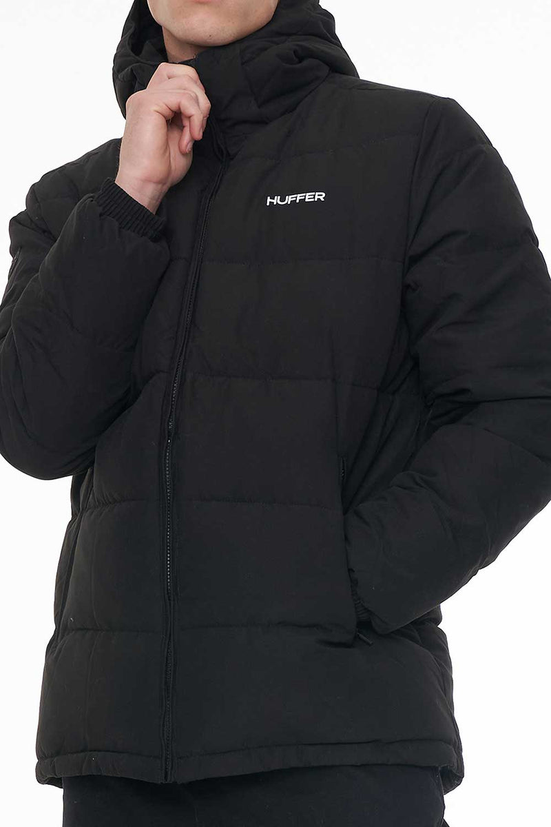 MENS HUFFER PUFFER JKT BLACK – Huffer