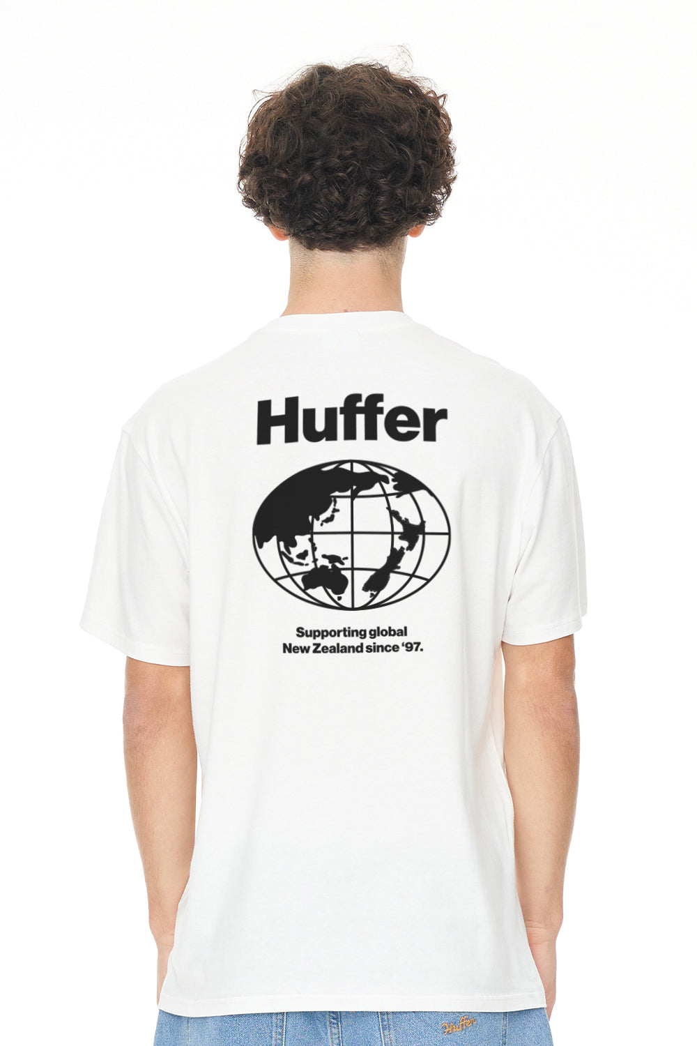 MENS SUP TEE/HUFFER GLOBAL WHITE – Huffer