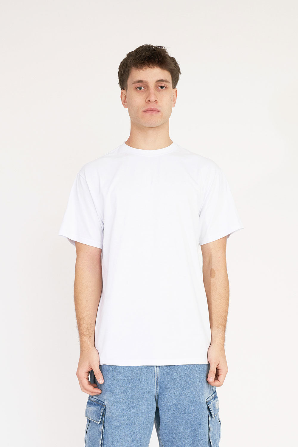 BASIC MENS CLASSIC TEE 190 WHITE – Huffer