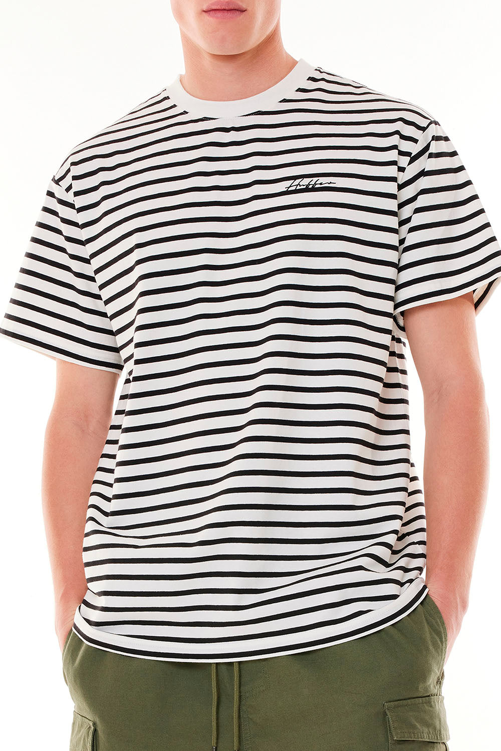 MENS OUI OUI SUP TEE BLACK/CHALK – Huffer