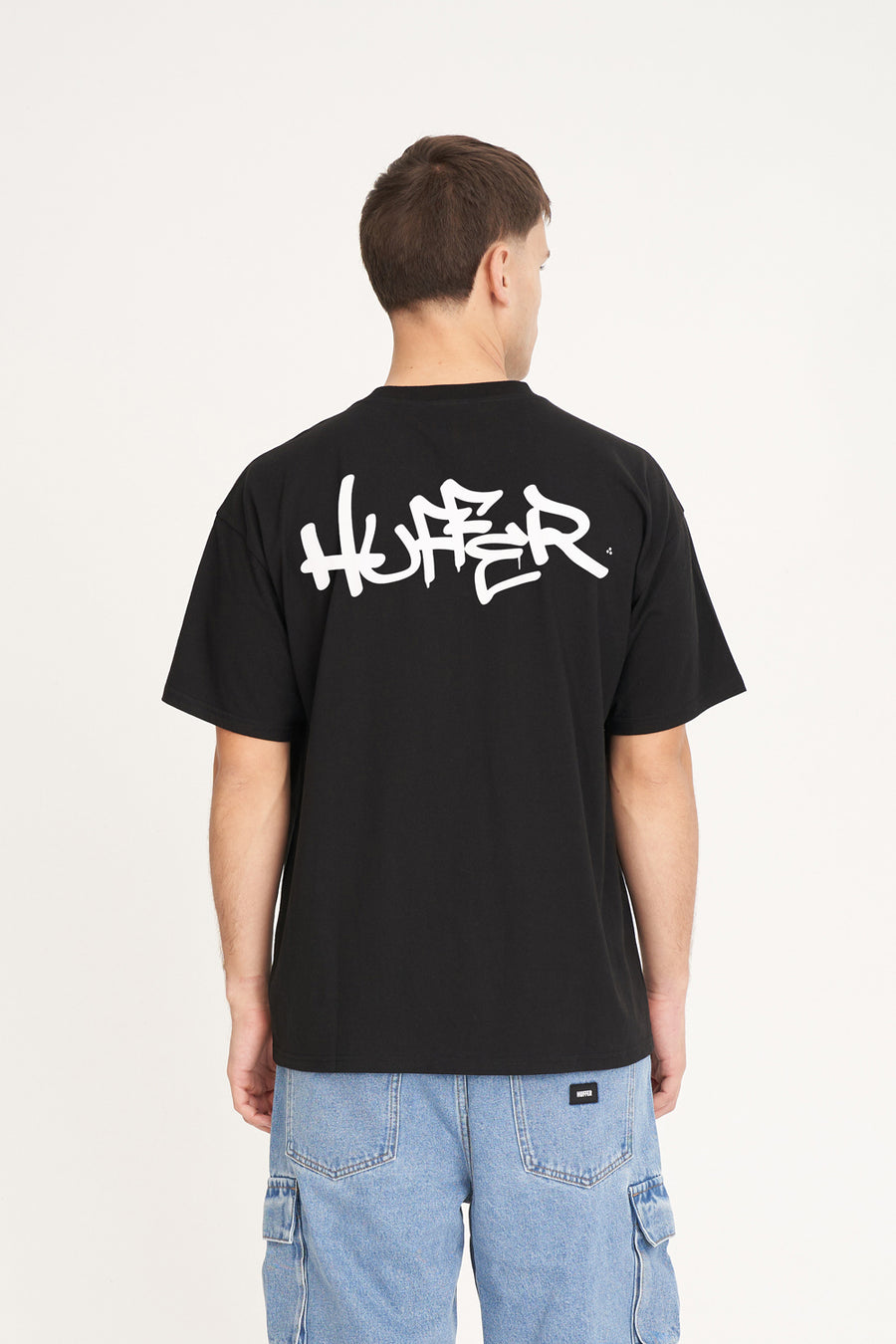 BLOCK TEE 190/ETCHING BLACK – Huffer