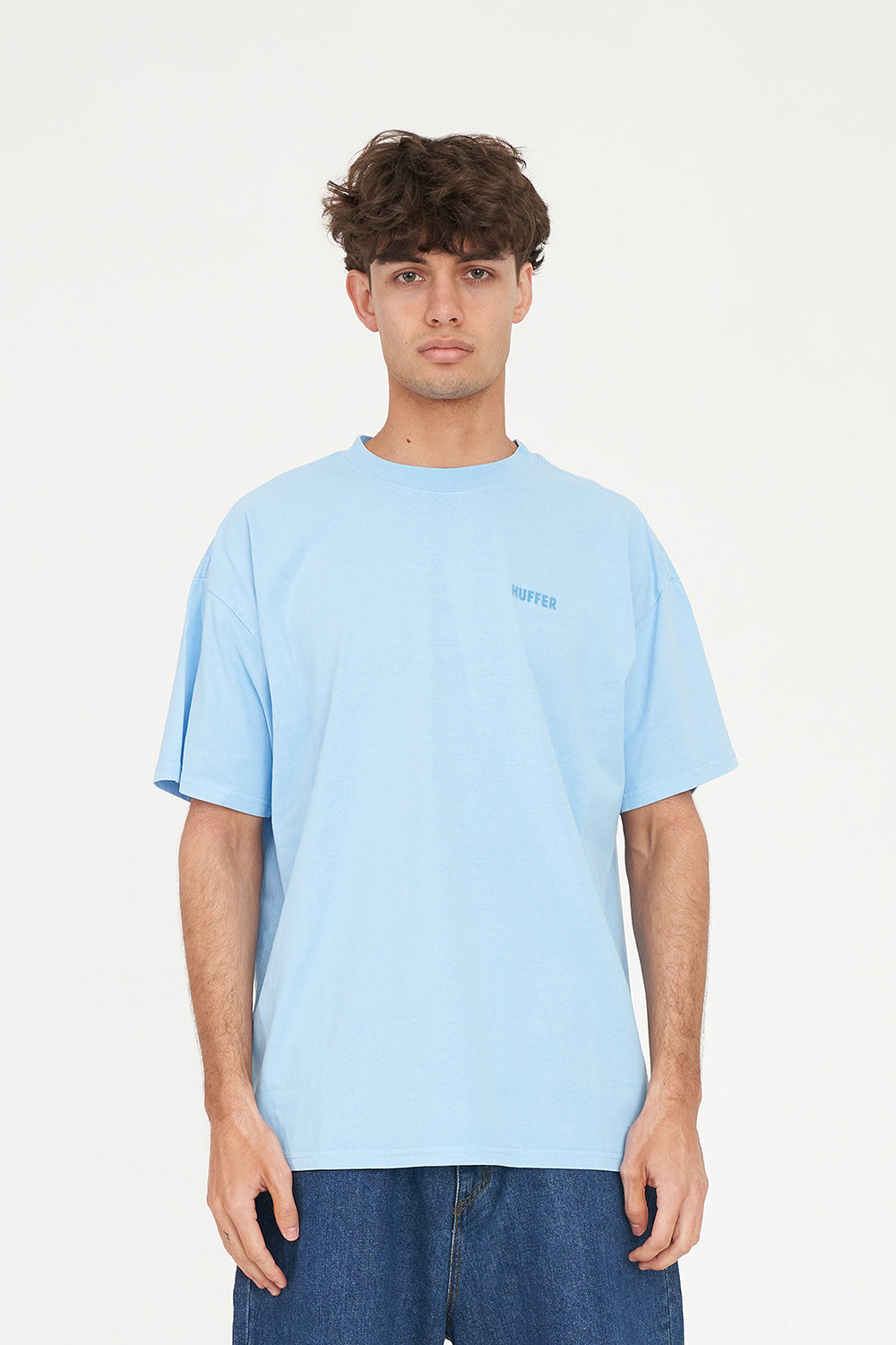 MENS PREMIER TEE BLUE GLEAM – Huffer