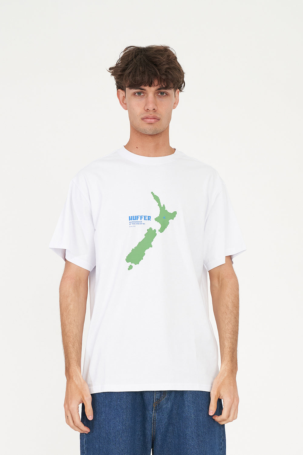 SUP TEE 190/GLITCH WHITE – Huffer