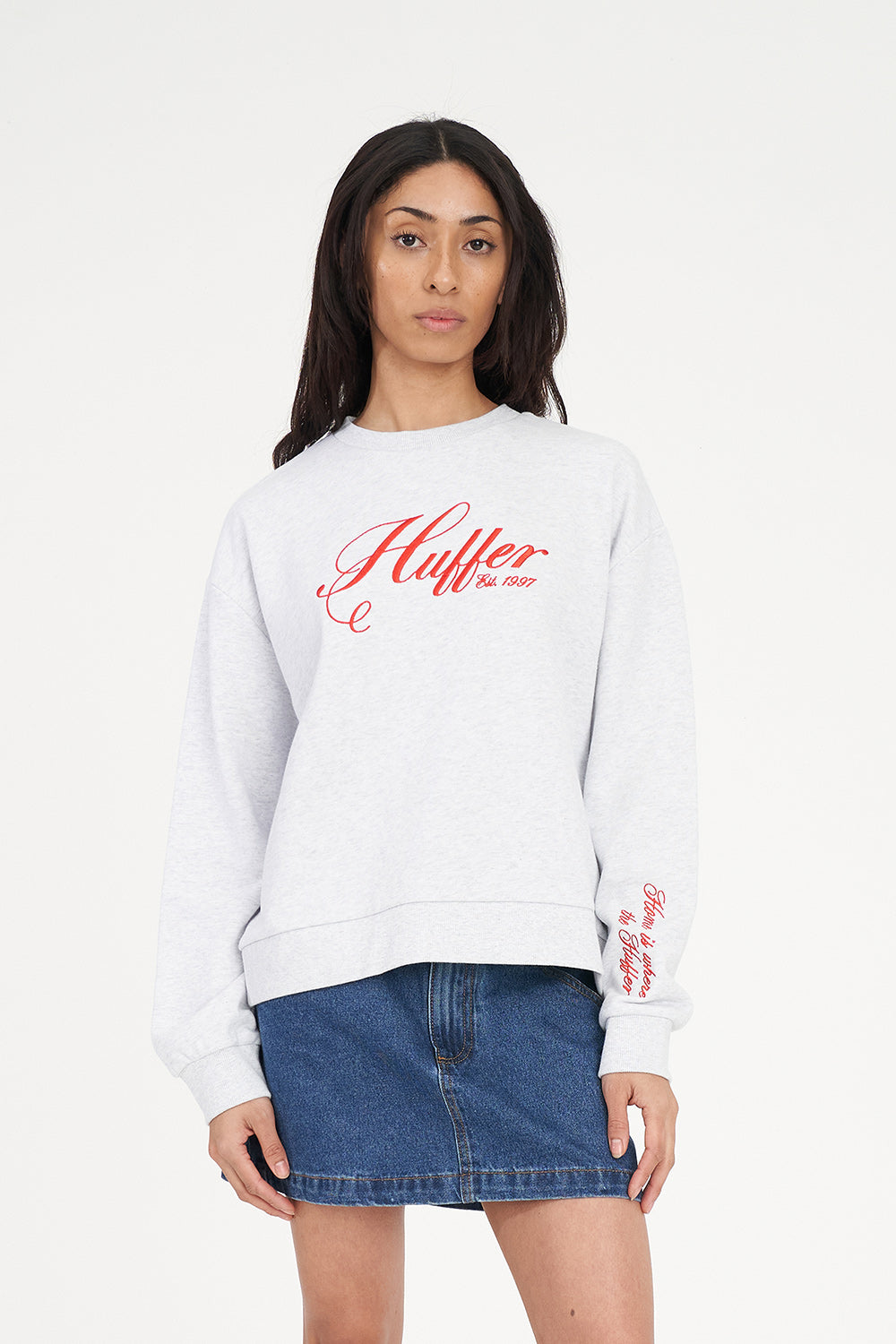 SLOUCH CREW/HOME RUN SILVERMARLE – Huffer
