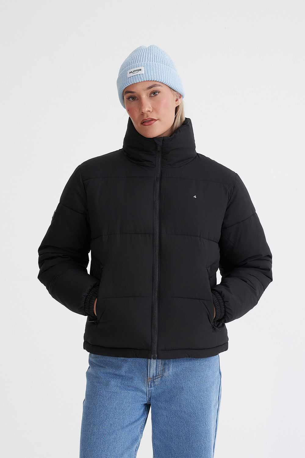 WMNS BOX PUFFER JKT BLACK – Huffer