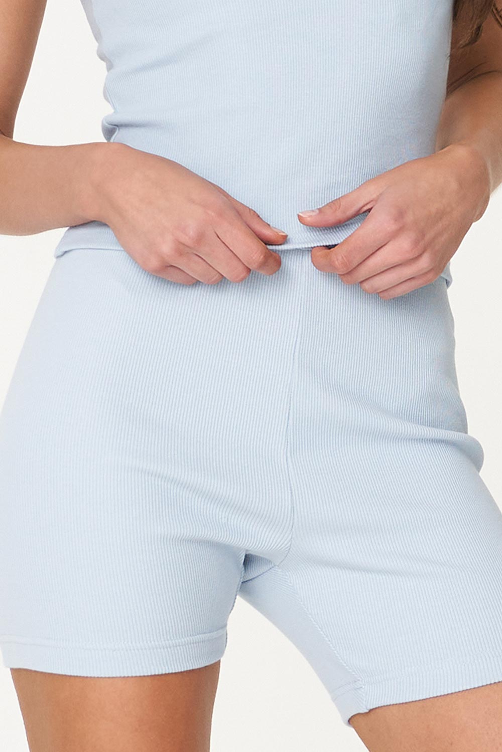 RIB BIKE SHORT BLUE HAZE – Huffer